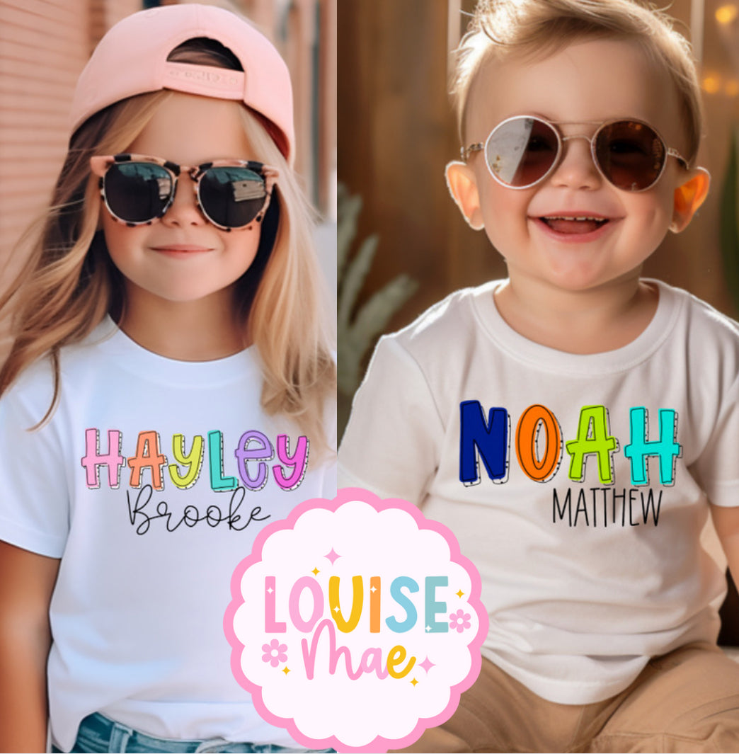 Dottie Name Tee pre-order – Louise Mae Customs